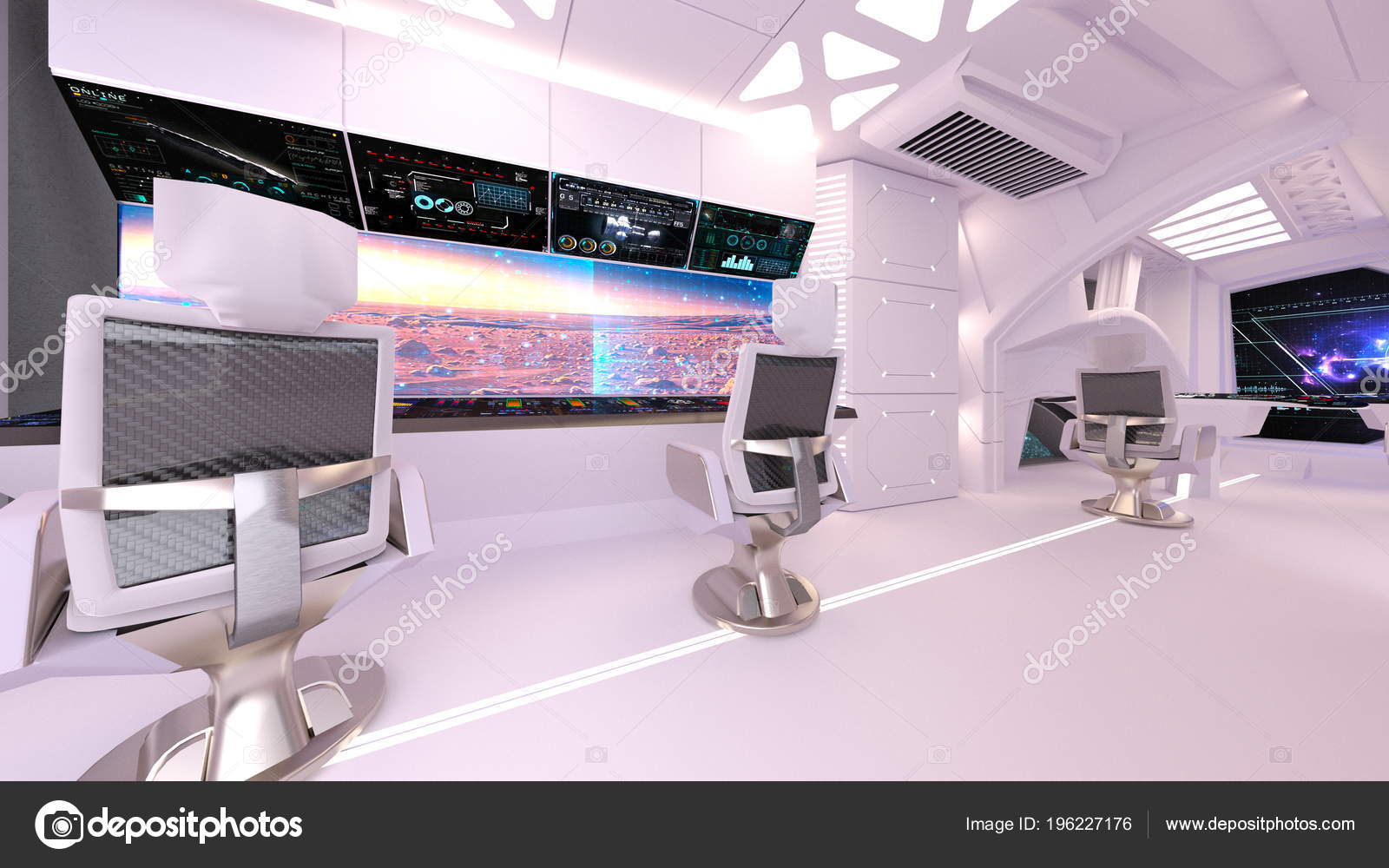 Control Room Rendering Control Room Stock Photo by ©TsuneoMP 196227176