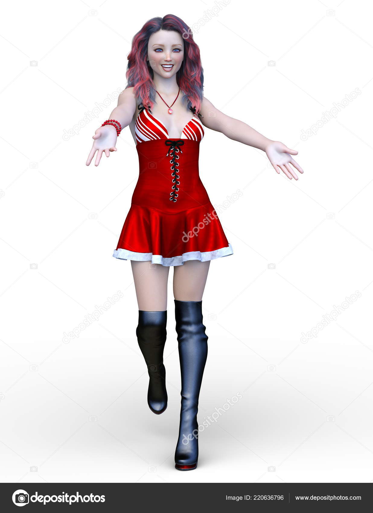 Rendering Active Girl — Stock Photo © TsuneoMP #220636796