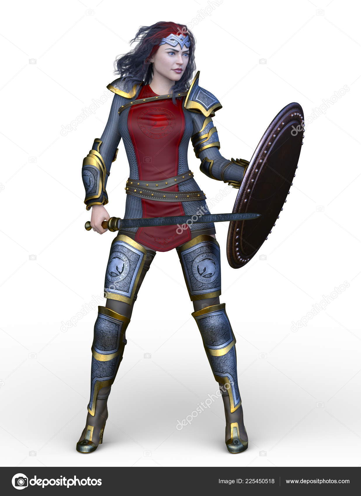 Rendering Sexy Warrior — Stock Photo © TsuneoMP #225450518 Rendering Sexy Warrior — Stock Photo © TsuneoMP #225450518