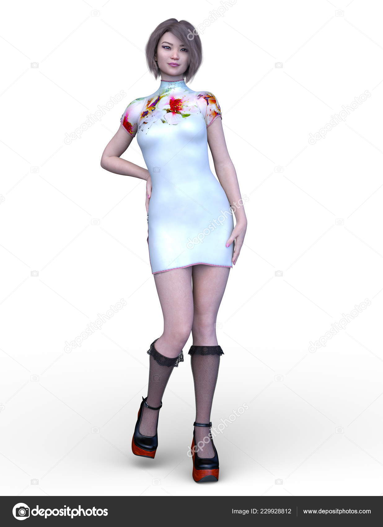 Rendering Active Girl — Stock Photo © TsuneoMP #229928812