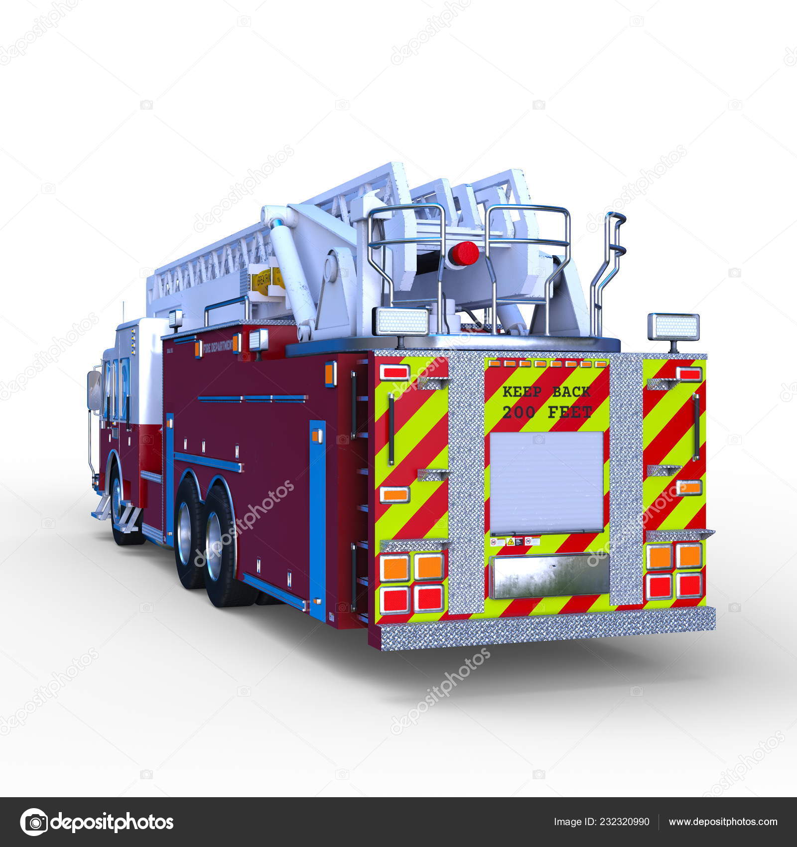 Rendering Fire Engine — Stock Photo © TsuneoMP #232320990