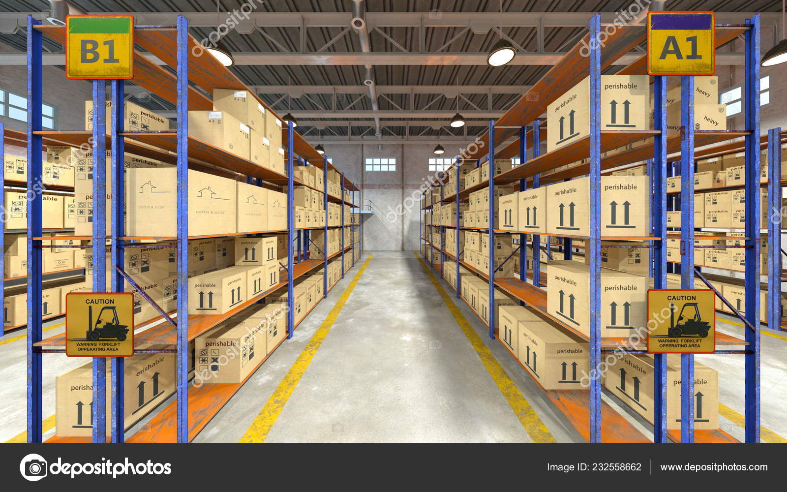 Rendering Warehouse — Stock Photo © TsuneoMP #232558662