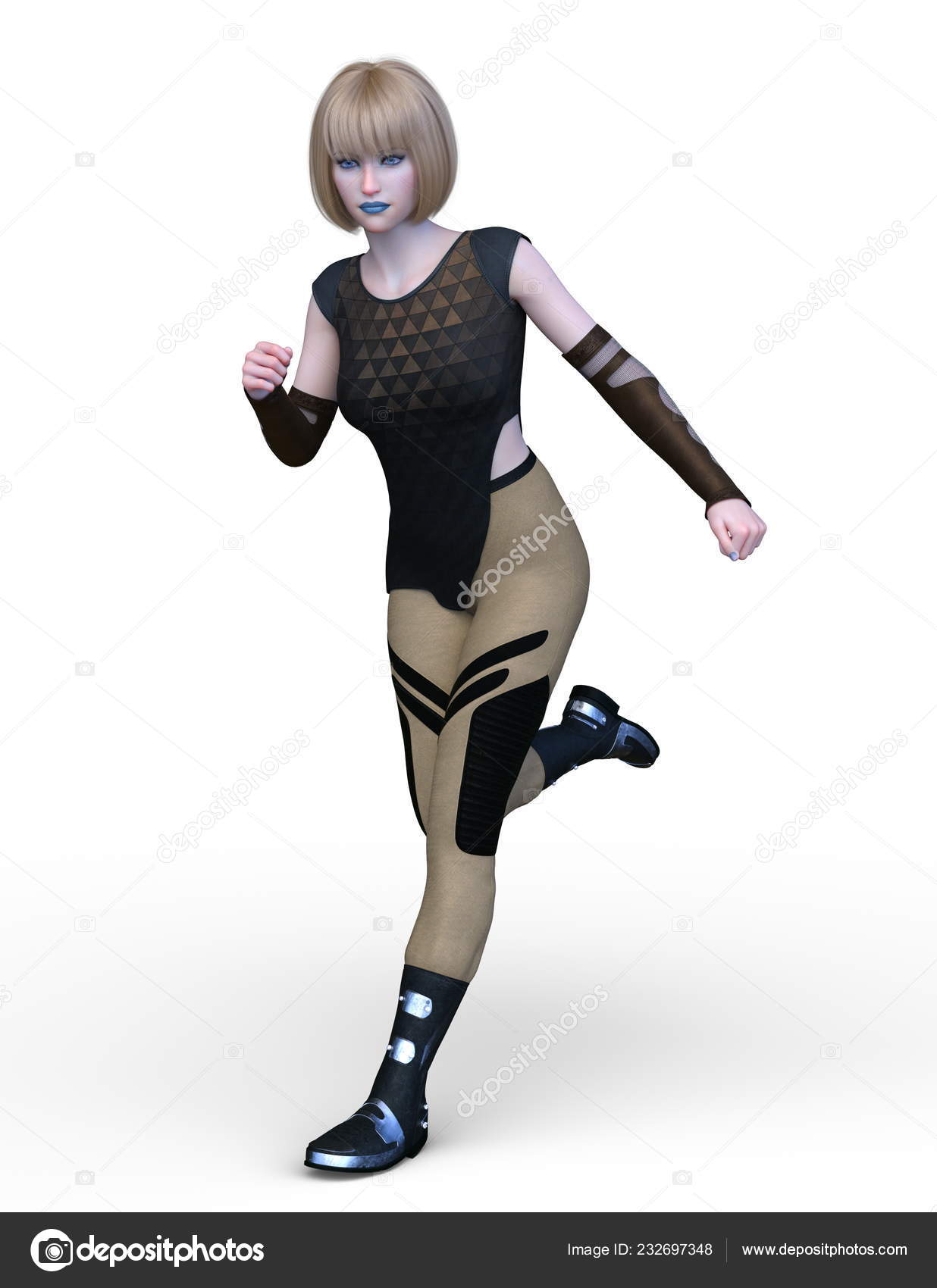 Rendering Active Girl — Stock Photo © TsuneoMP #232697348