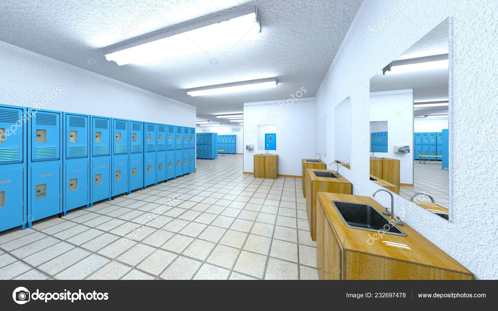 Rendering Locker Room — Stock Photo © TsuneoMP #232697478
