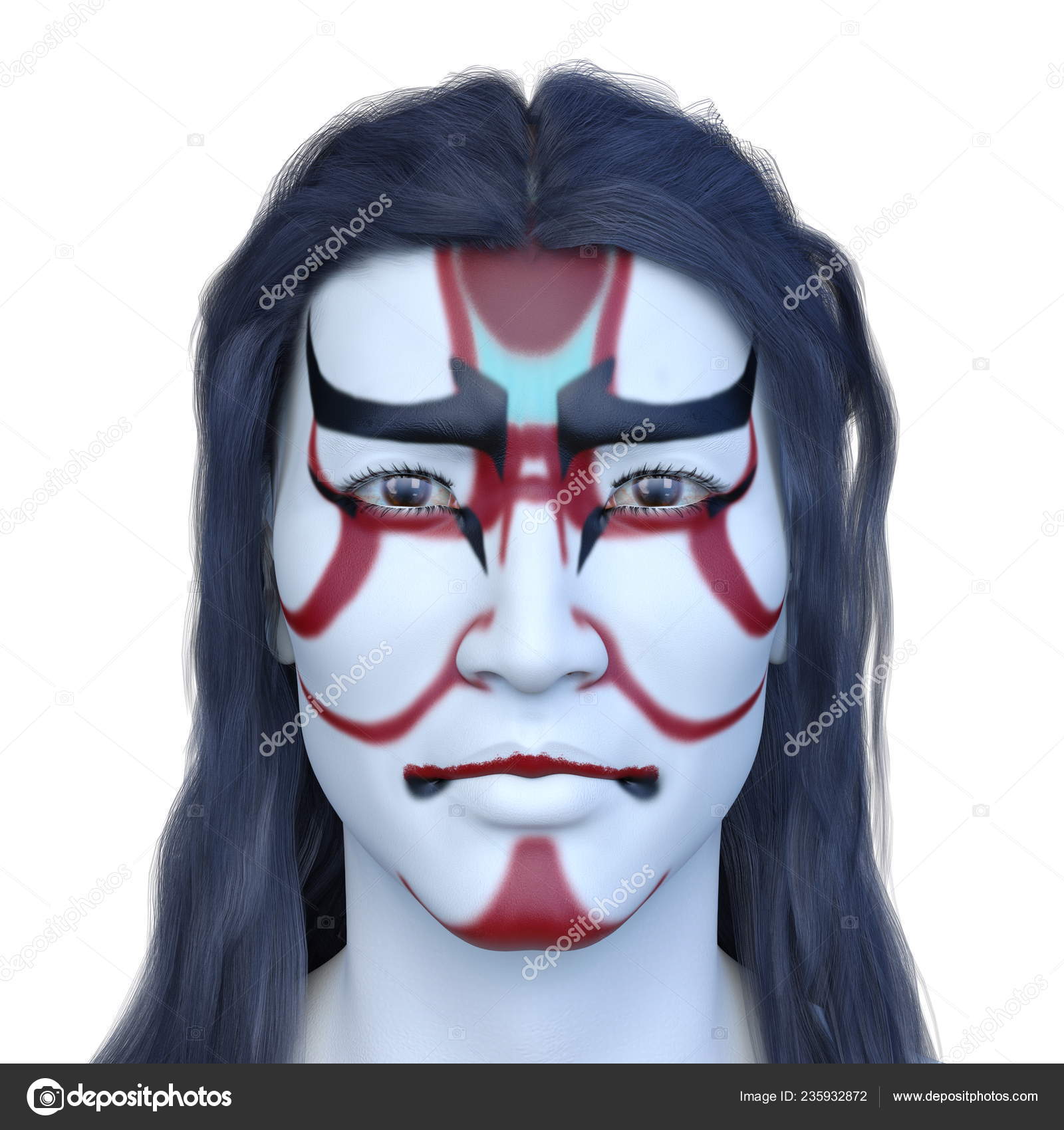 Samurai Face Paint