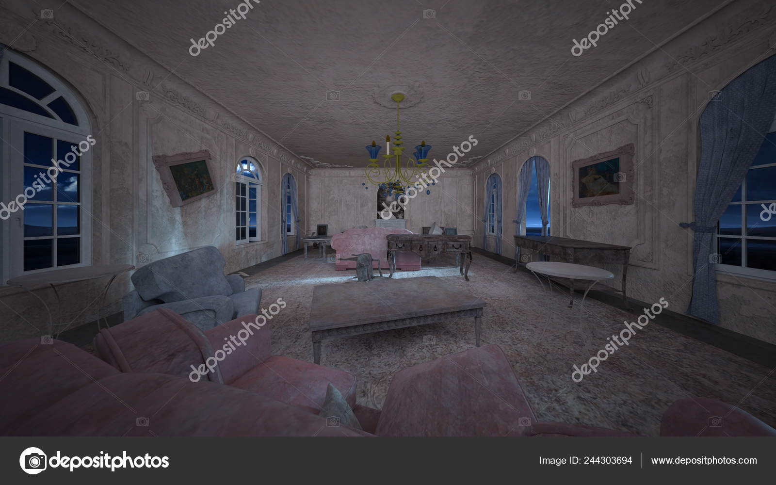 Rendering Horror Room — Stock Photo © TsuneoMP #244303694