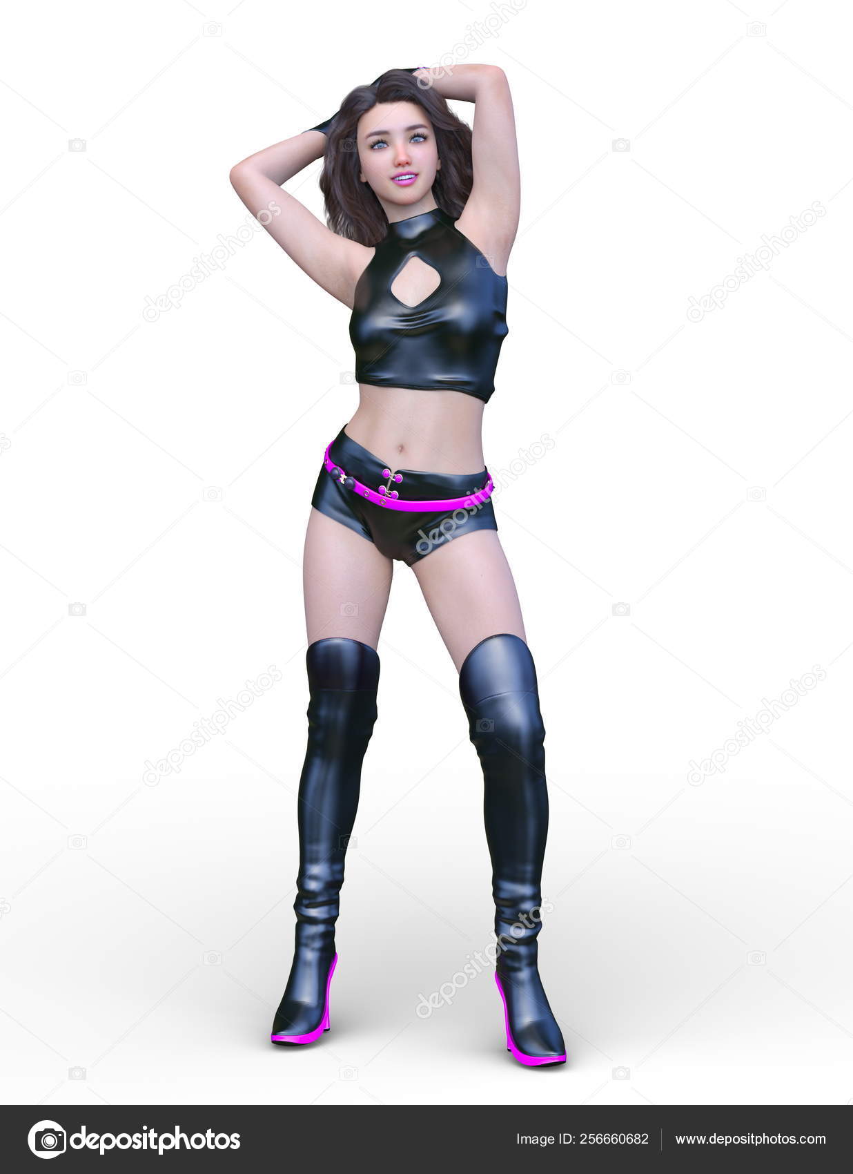 Rendering Active Girl — Stock Photo © TsuneoMP #256660682