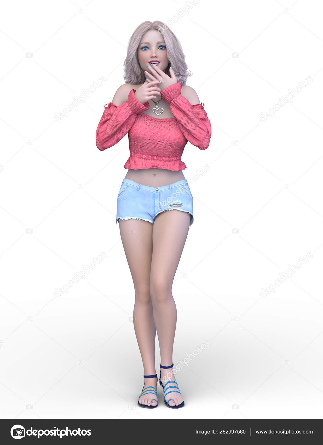 Rendering Active Girl — Stock Photo © TsuneoMP #262997560