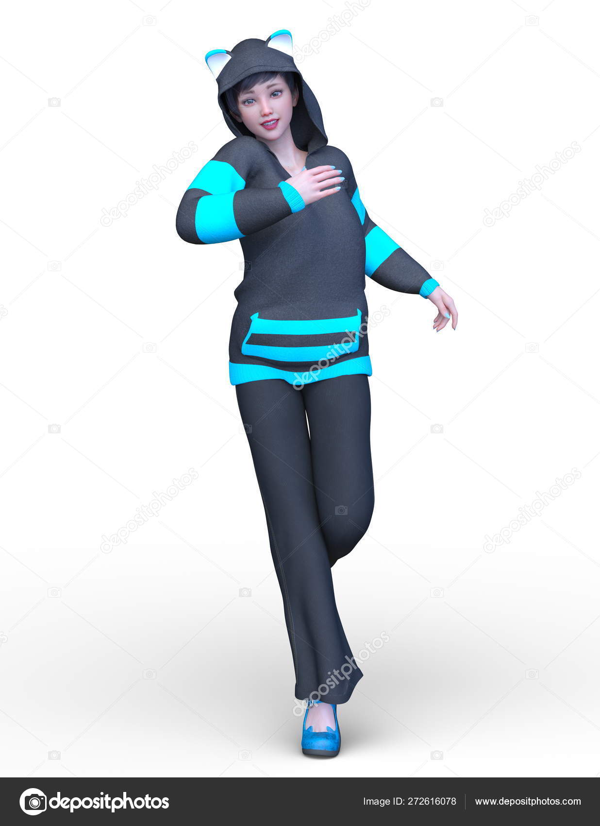 Rendering Costume Girl — Stock Photo © TsuneoMP #272616078