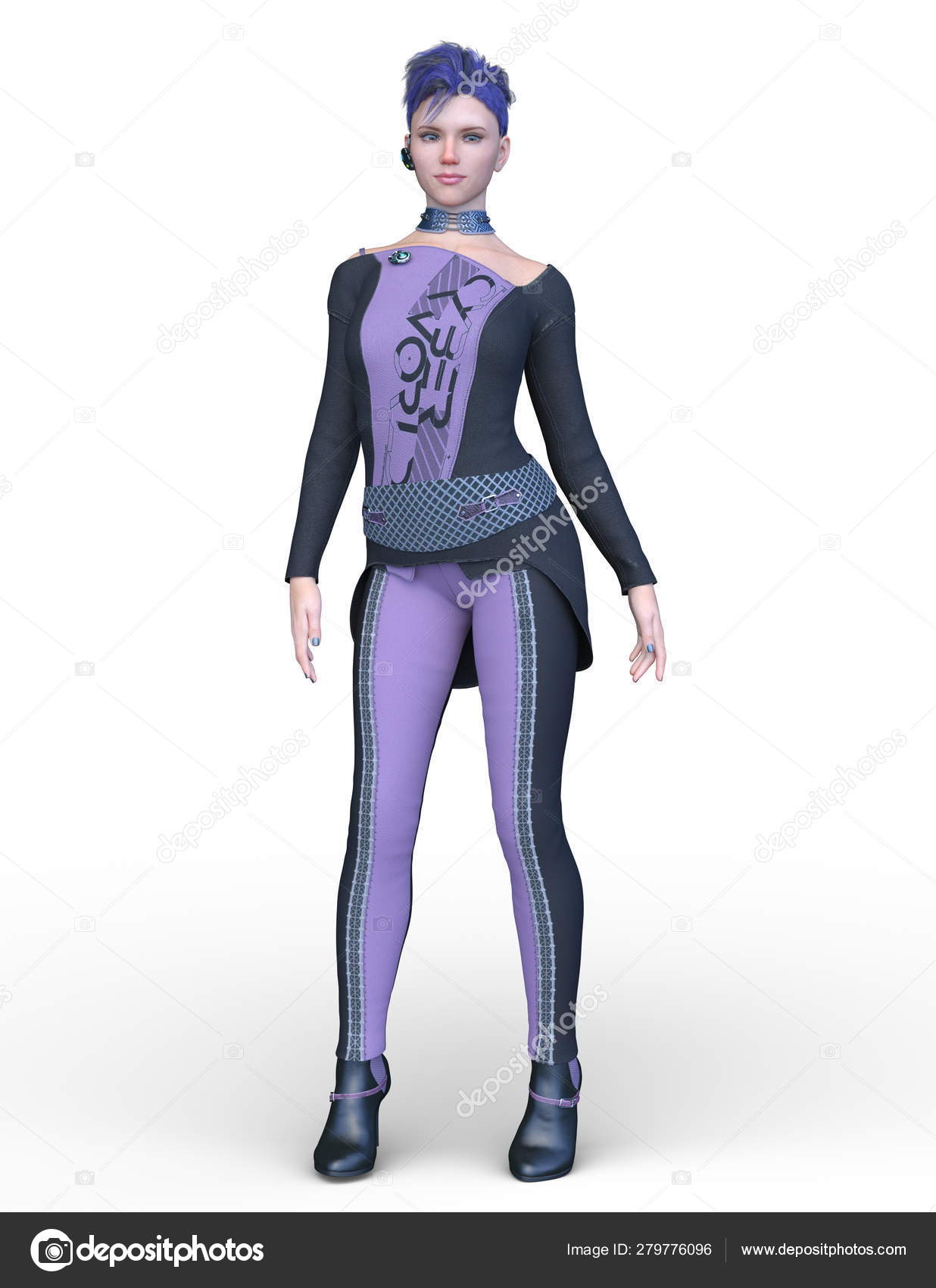 Rendering Costume Girl — Stock Photo © TsuneoMP #279776096