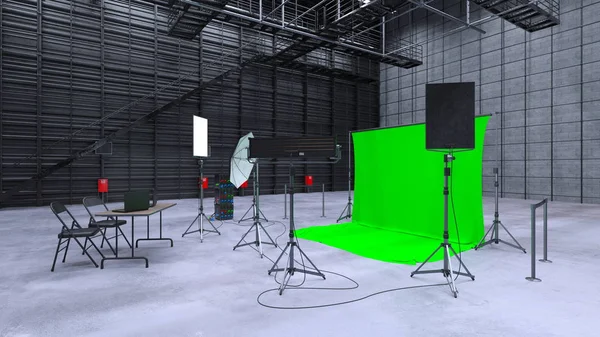 Green screen studio Stock Photos, Royalty Free Green screen studio ...