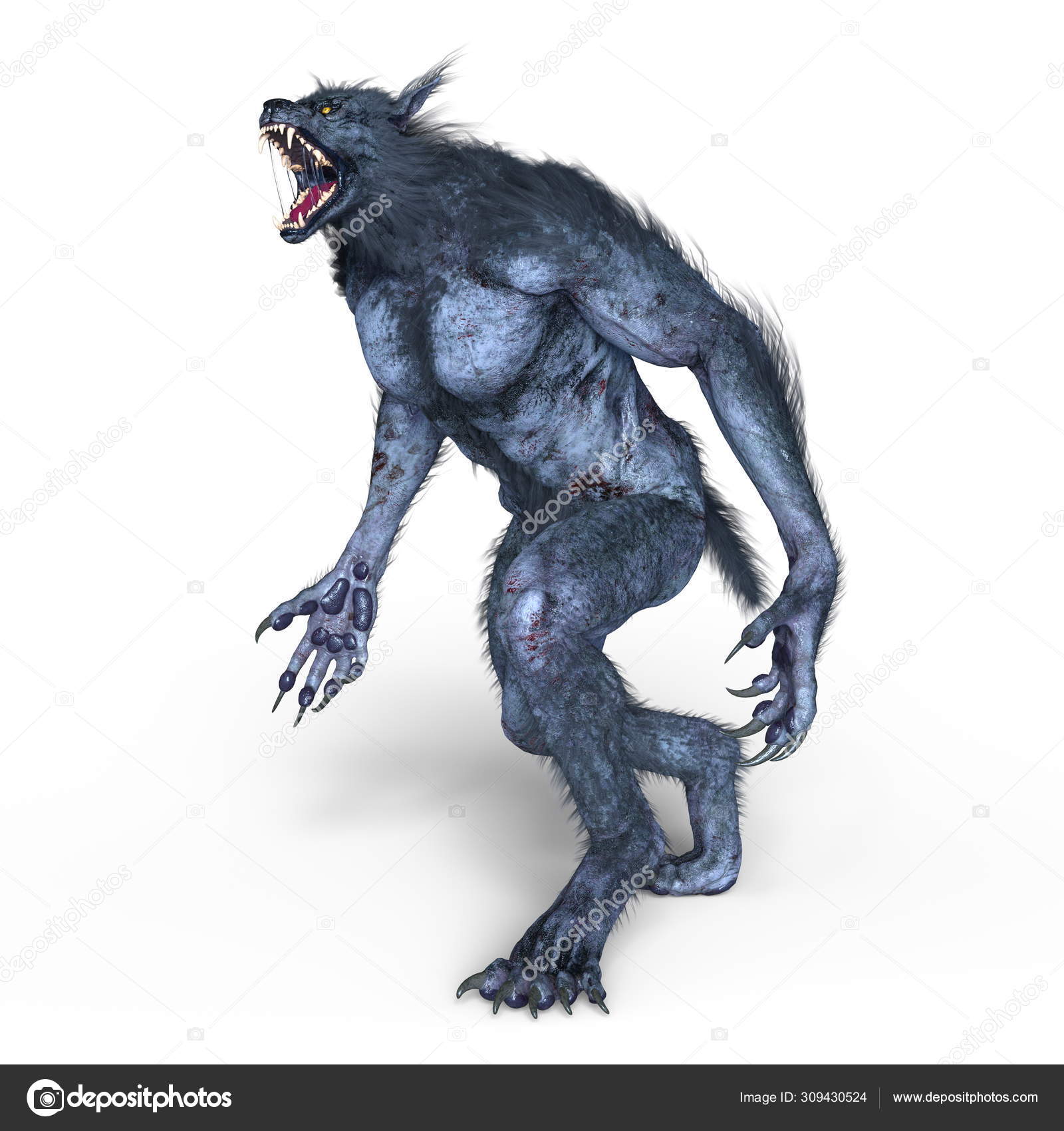 Rendering Wolf Man — Stock Photo © TsuneoMP #309430524