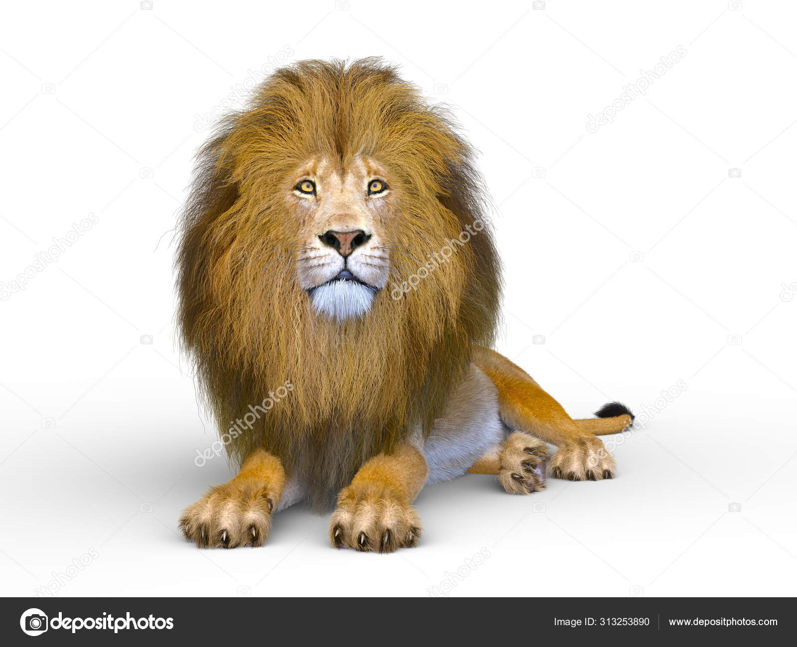 Rendering Lion — Stock Photo © TsuneoMP #313253890