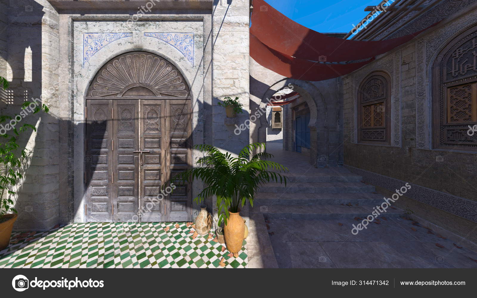 Rendering Urban Area — Stock Photo © TsuneoMP #314471342