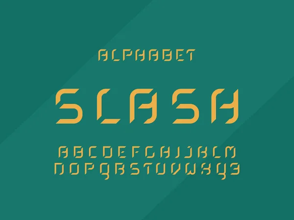 Slash font. Vector alphabet Stock Vector by ©deisgorelkin 224374262