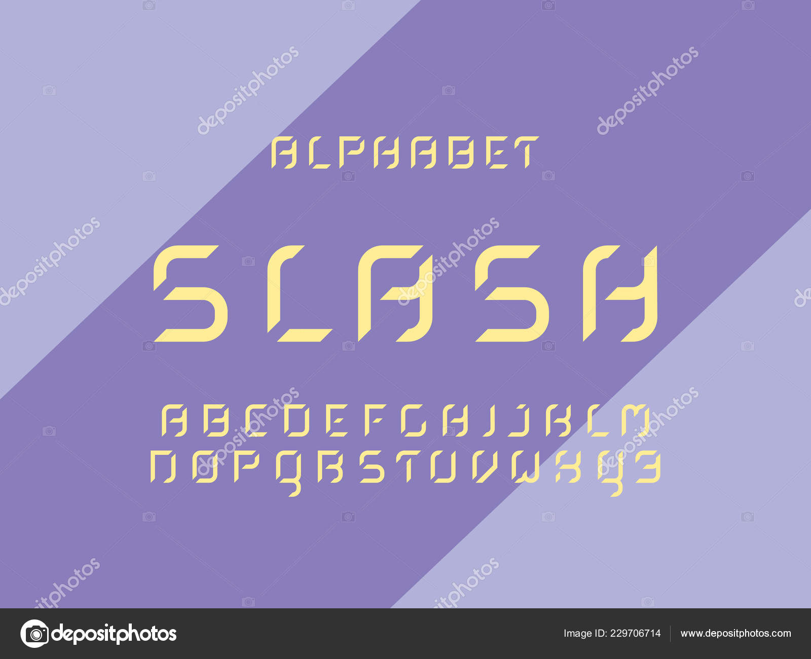 Slash fill alphabet. Vector letters. Stock Vector by ©deisgorelkin ...