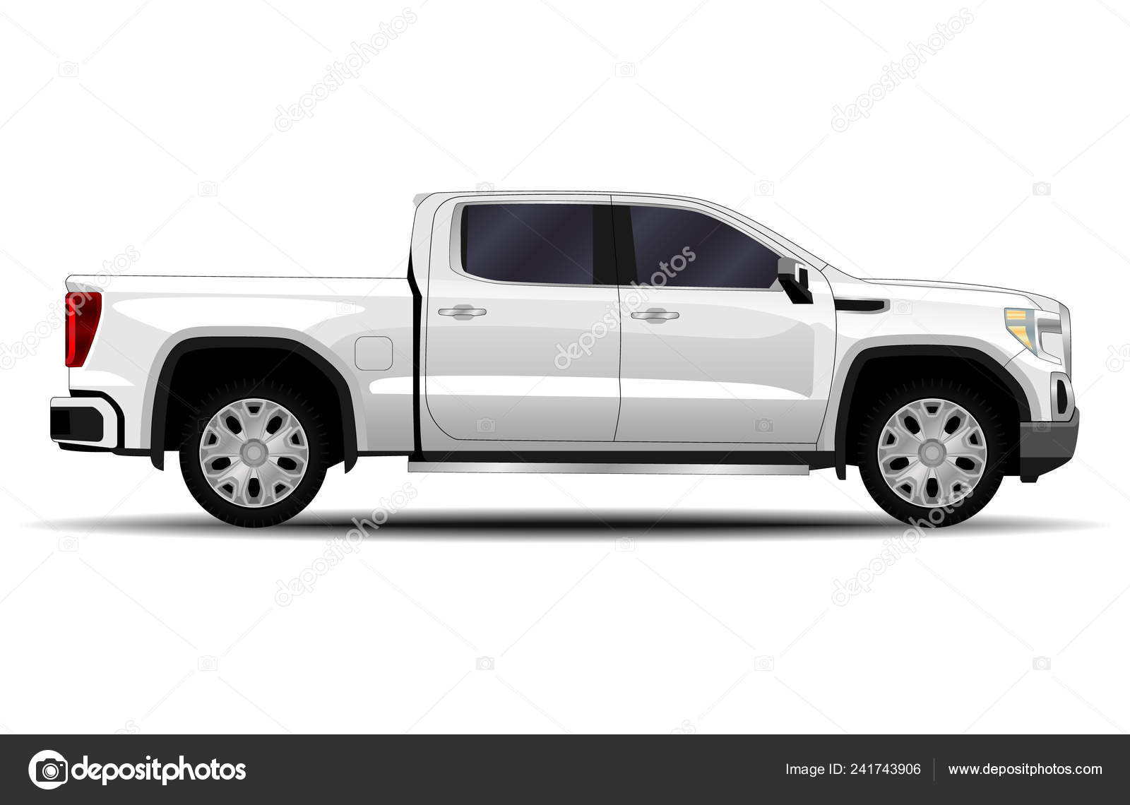 Pick Up Truck Side View