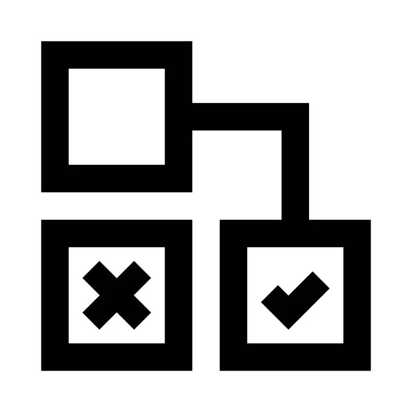 Right Way Path Target Check Icon Flat Design Style Vector Stock Vector ...