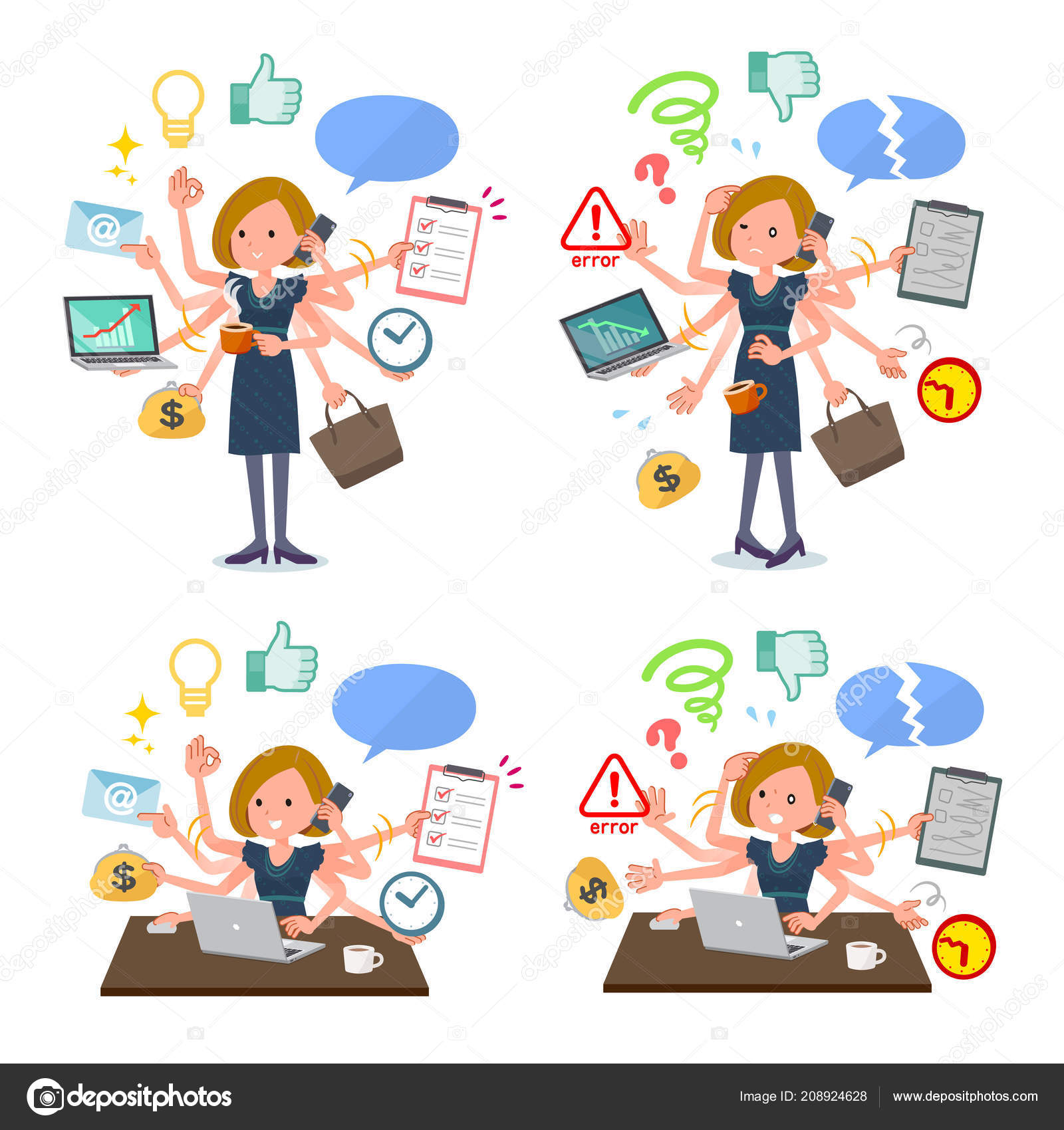 Too Many Things To Do Cartoon