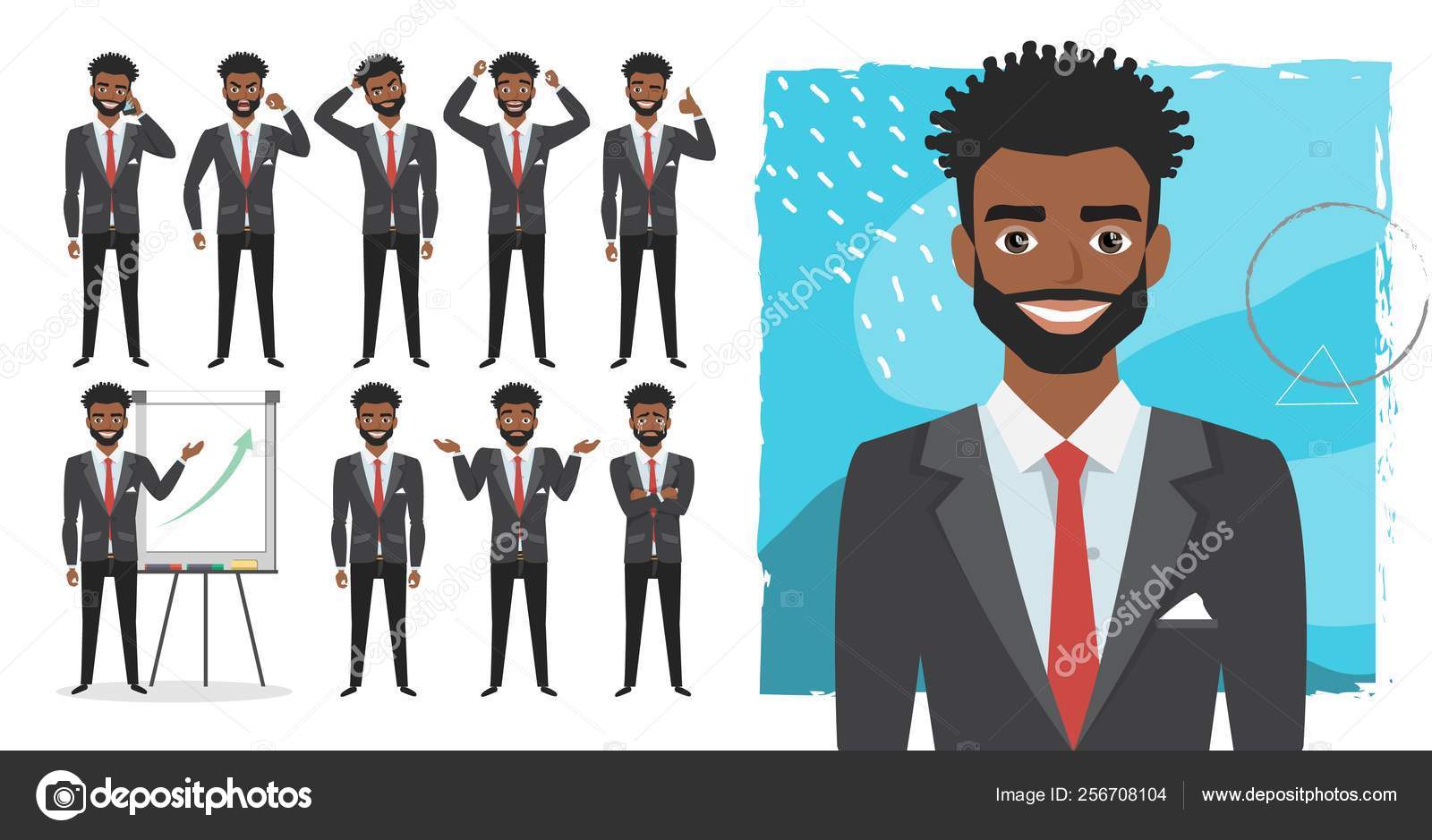 Black Man Cartoon Afro