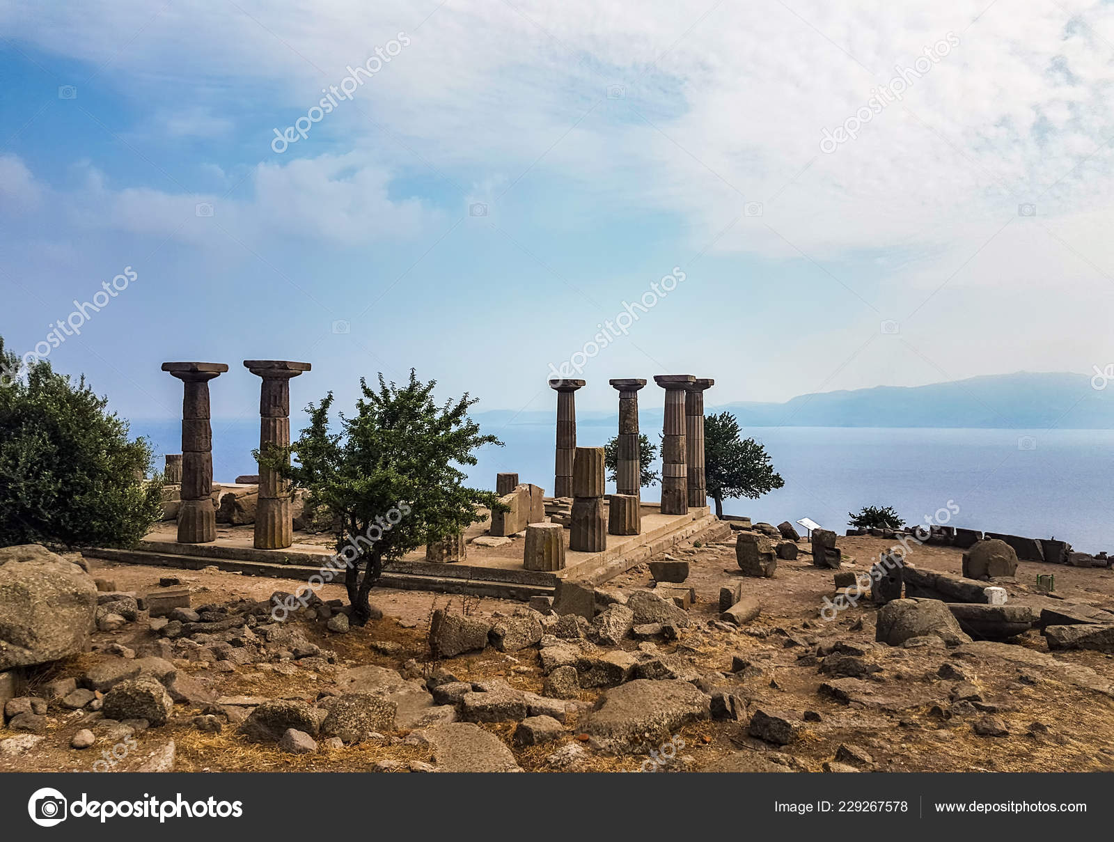 Assos Ruins Ancient City Behramkale Turkey Stock Photo by ©EsinDeniz ...