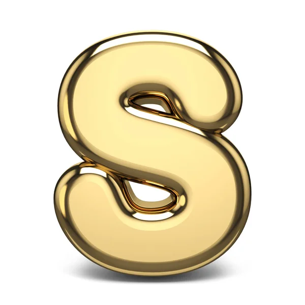 Golden Font Letter Render Illustration Isolated White Background ...