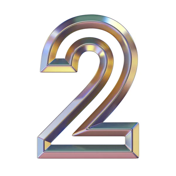 Blue gradient number 2 TWO 3D Stock Photo by ©djmilic 270750032