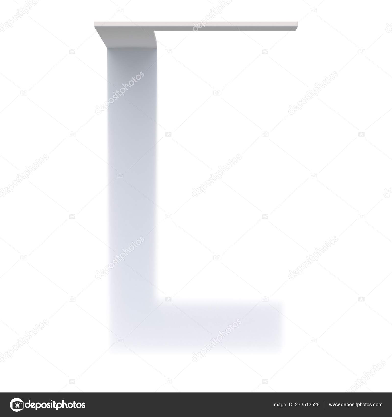 Vertical drop shadow font Letter L 3D Stock Photo by ©djmilic 273513526