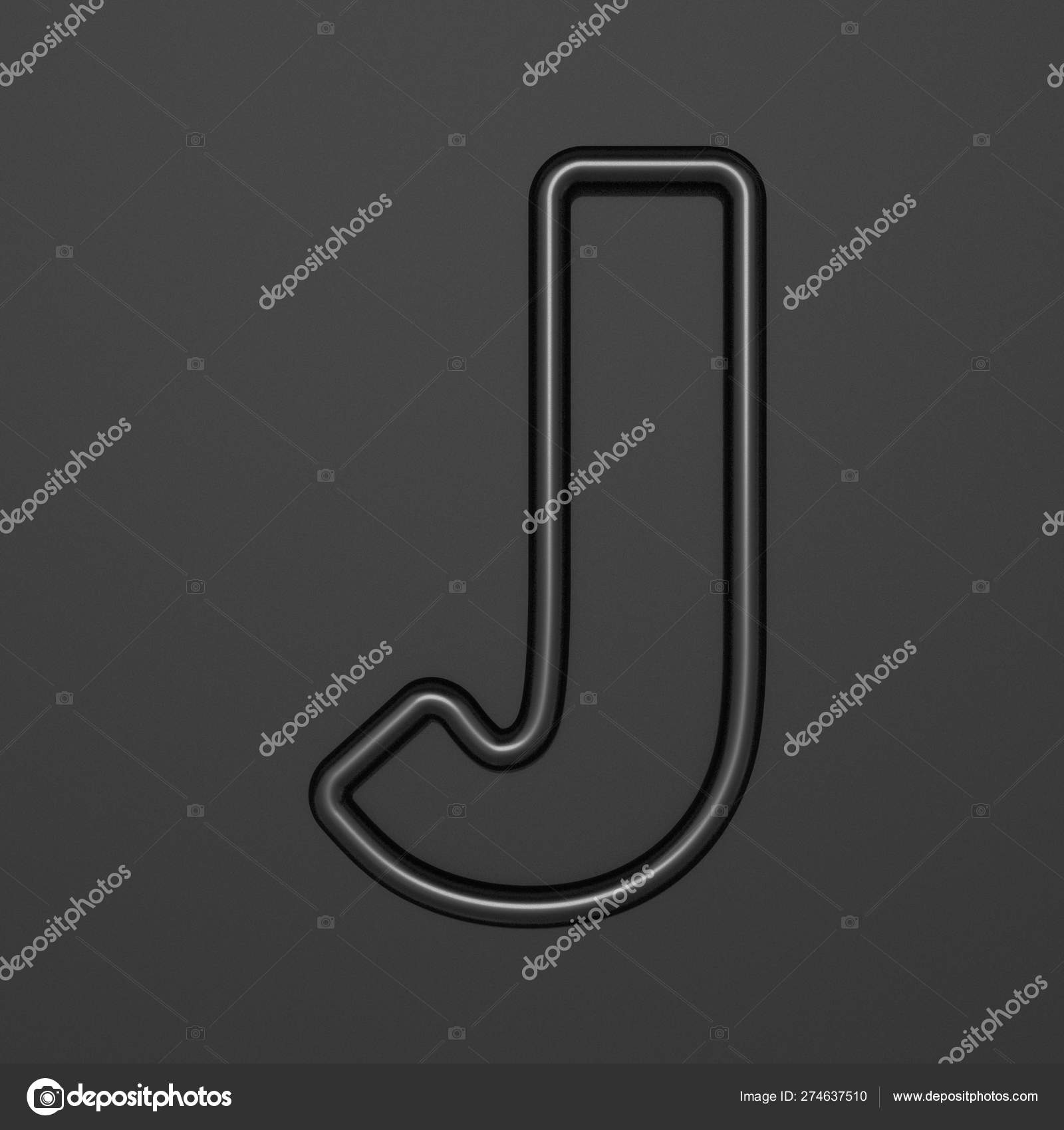 Black outline font Letter J 3D Stock Photo by ©djmilic 274637510