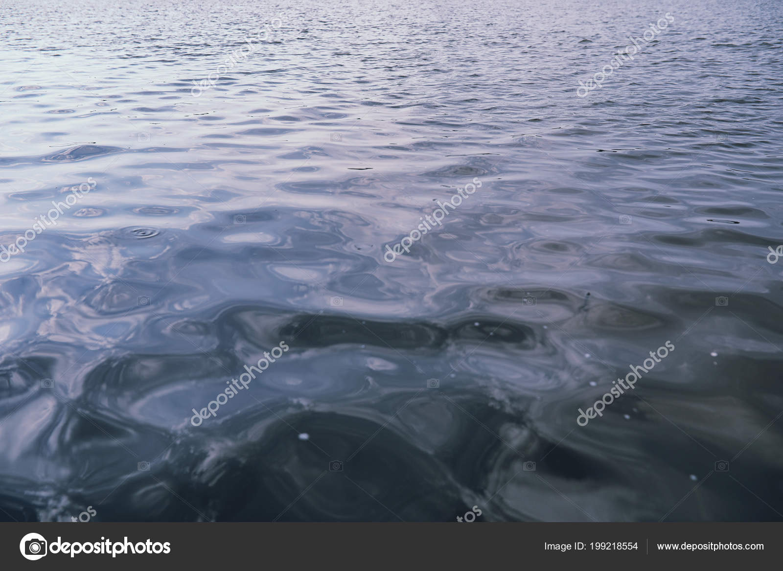 Landscape lake. Texture of water. The lake is at dawn. The mouth Stock ...