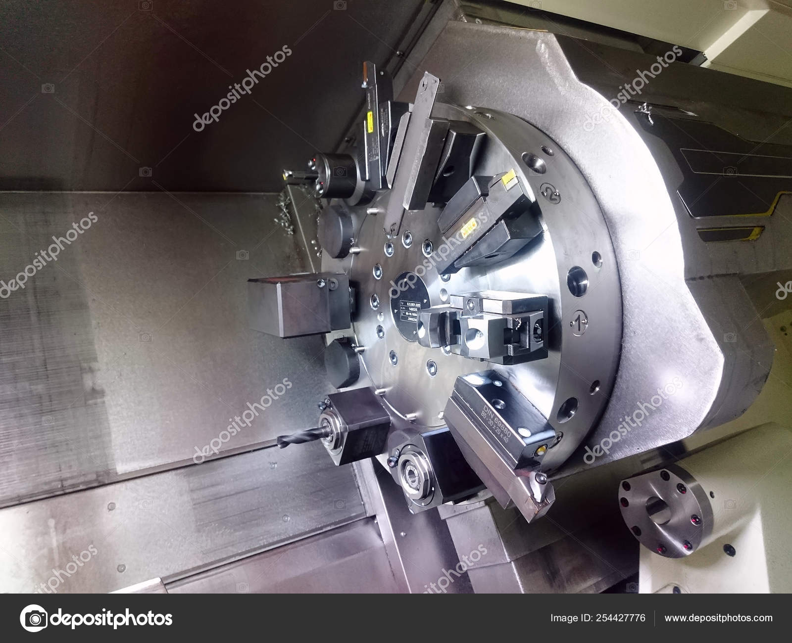 Tool Drum Revolving Lathe Fragment Cnc Lathe Revolver Fixed Tools ...