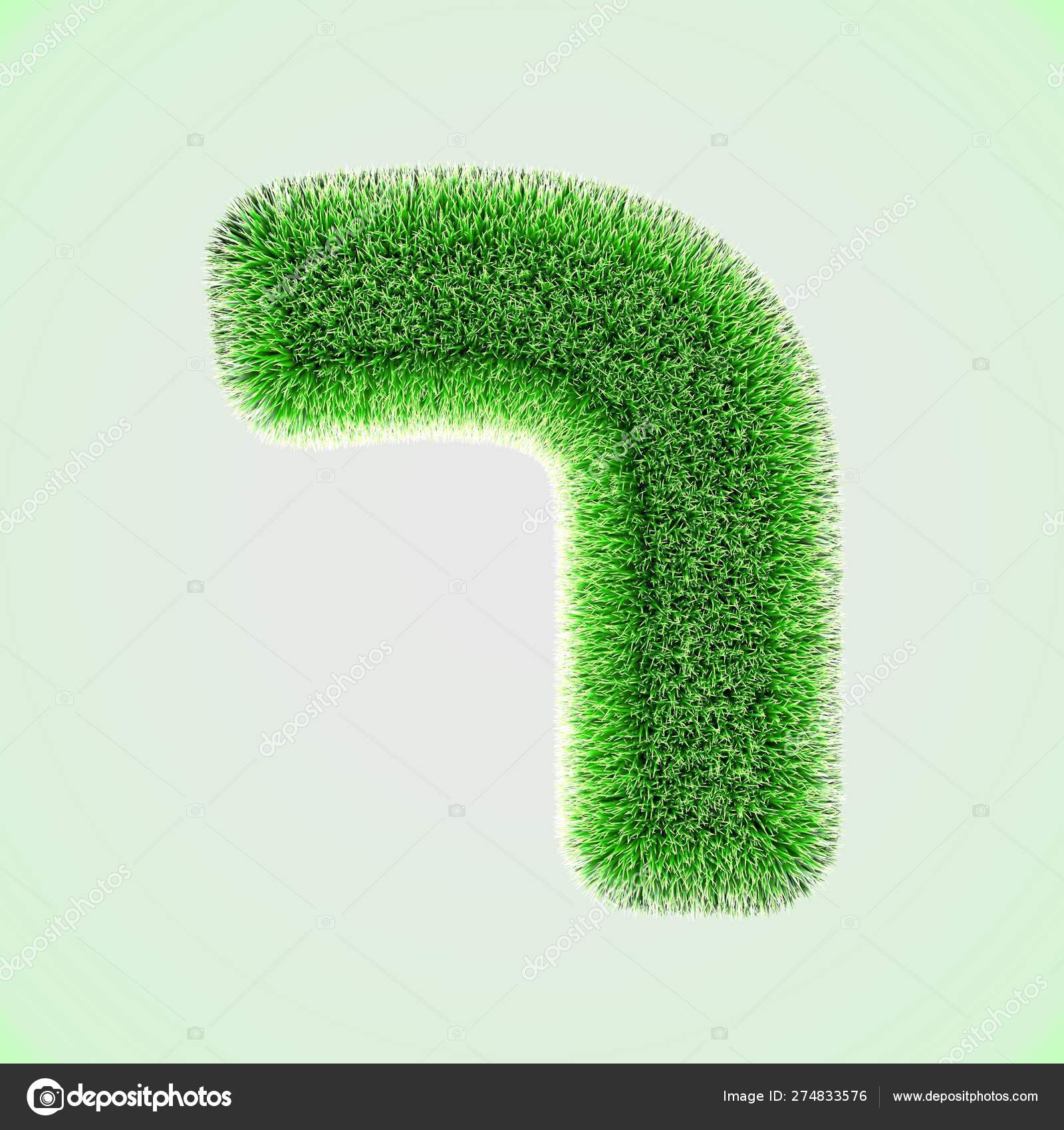 Grass Hebrew Letter Resh Hebrew Alphabet Isolated White Ecology Symbol ...