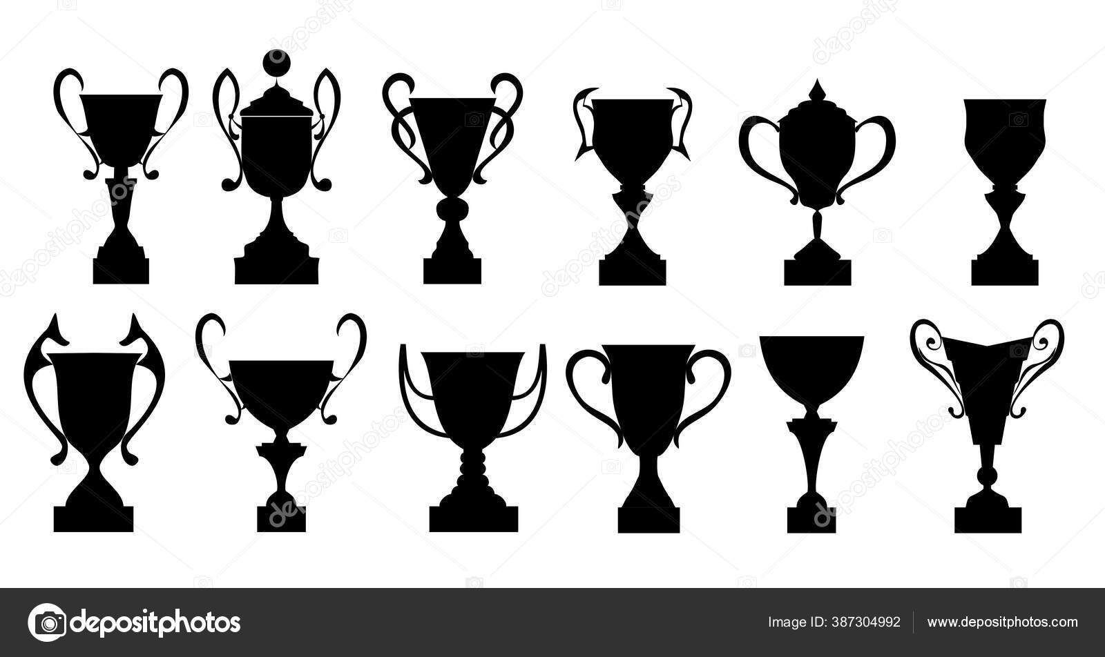 Trophy Vector Silhouette