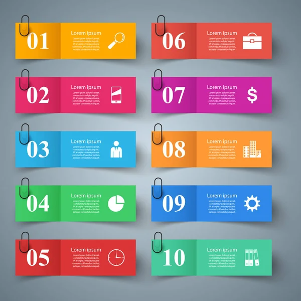 Infographic design. List of 10 items. Stock Vector by ©rwgusev 147542149