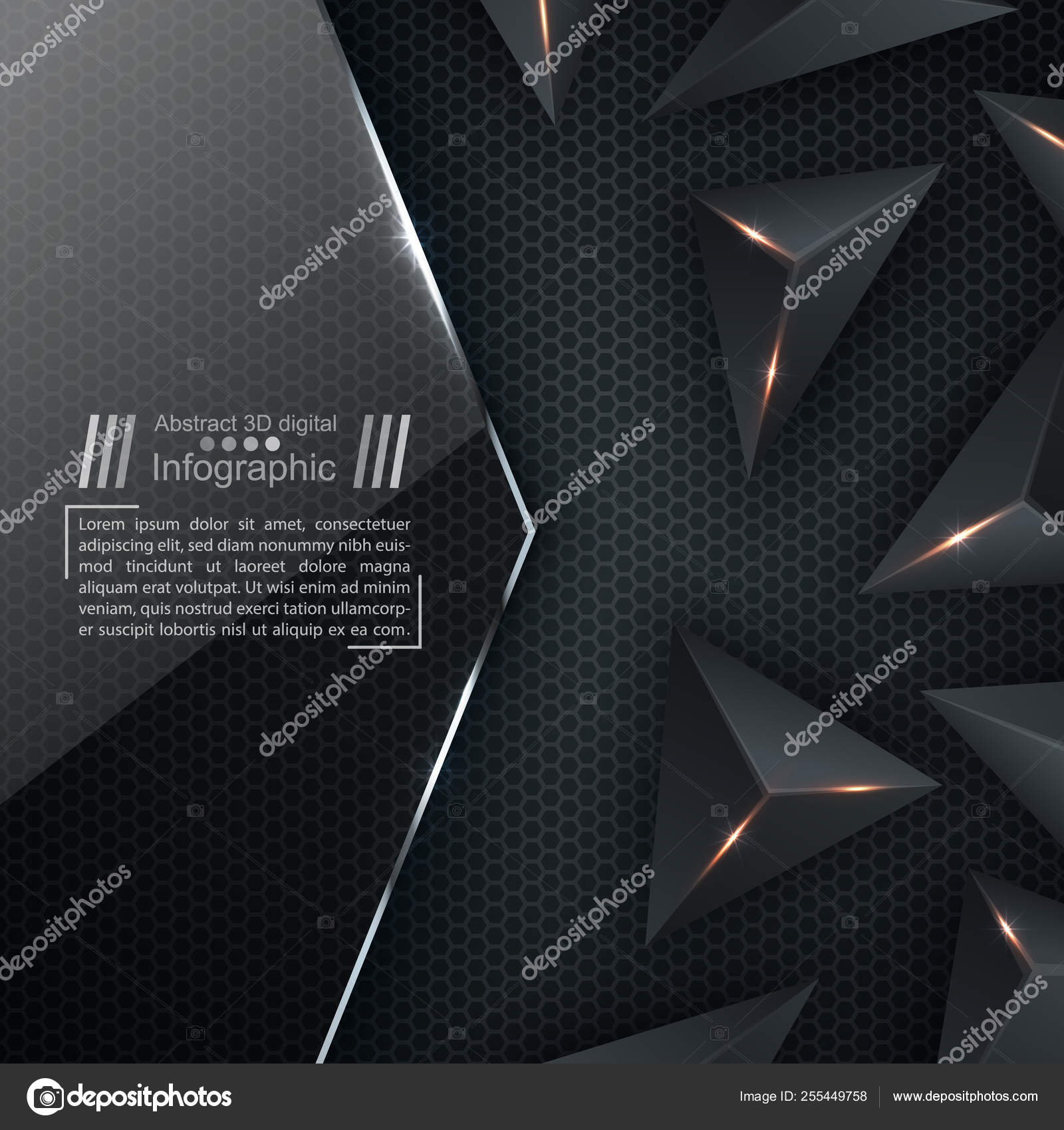 Business paper template - origami background. Stock Vector Image by ...