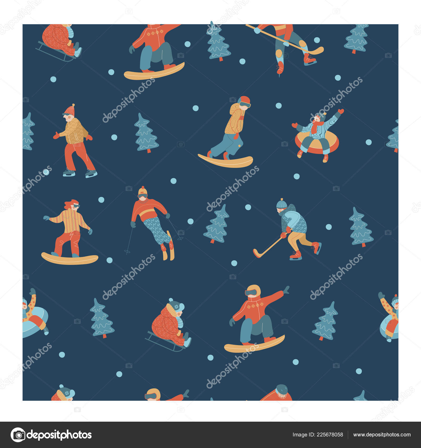 Seamless Pattern Dark Blue Background — Free Stock Vector ...