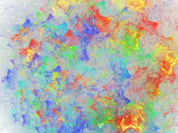 rainbow abstract fractal background 3d rendering - Stock Image - Everypixel