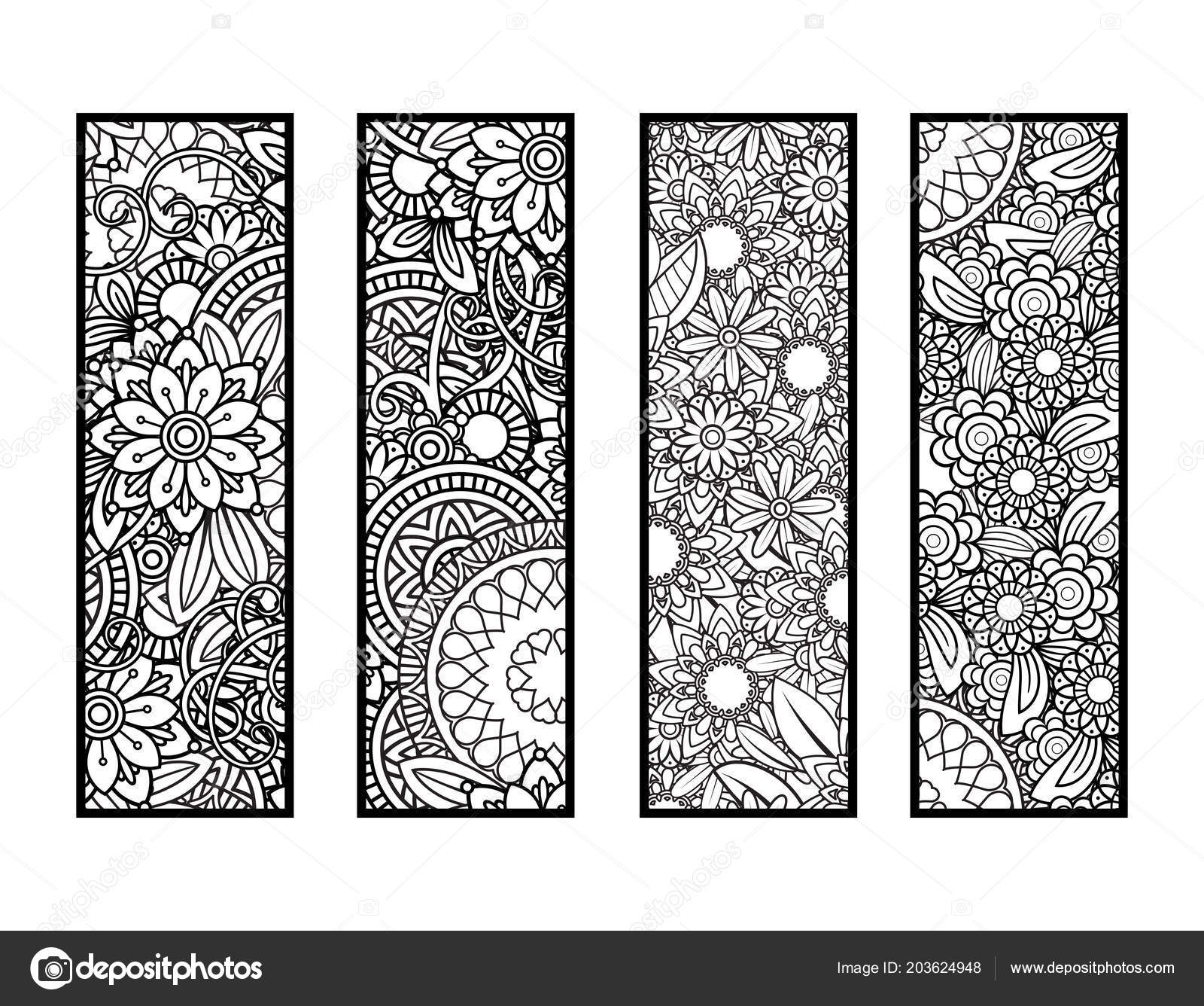 Image vectorielle Jeu de signets à colorier par ©elinorka - 203624948