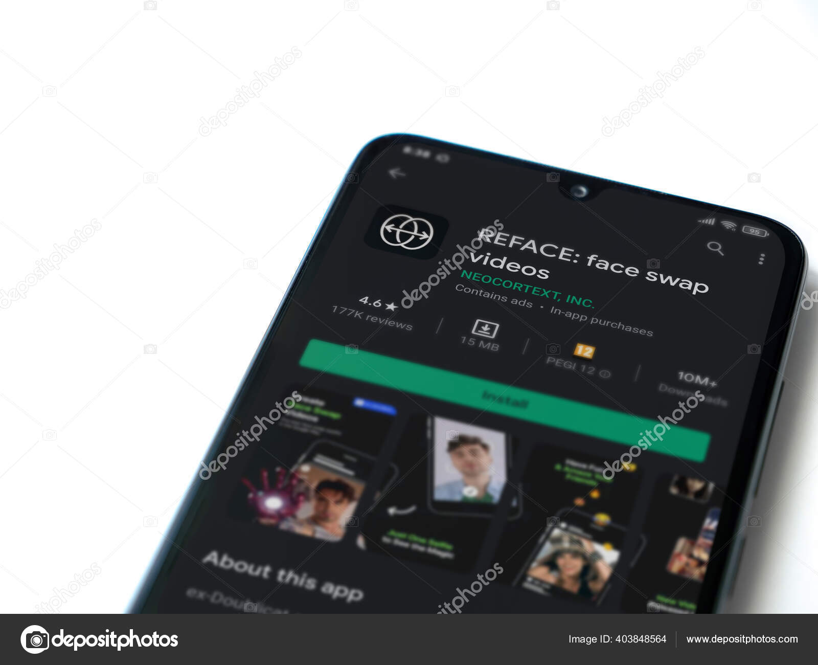 Lod Israel July 2020 Reface App Play Store Page Display — Stock ...