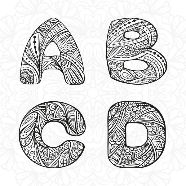 Zentangle lettre alphabet Stock Photos, Royalty Free Zentangle lettre ...