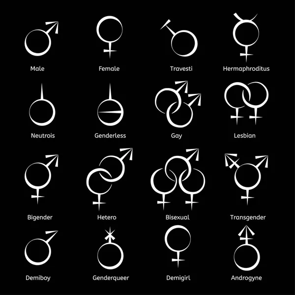 Vector Icons Gender Differences — Stock Vector © Khalaziy #197016188