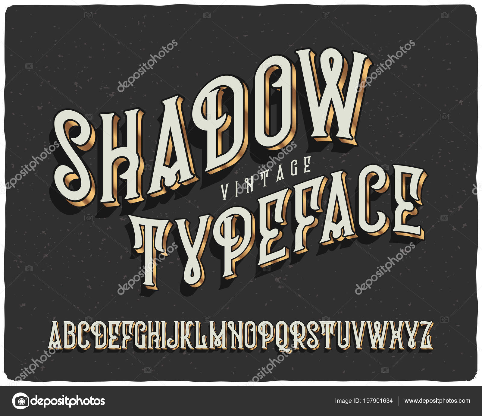 Words Shadow Typeface Alphabet Letters Stock Vector Image by ©Gleb ...