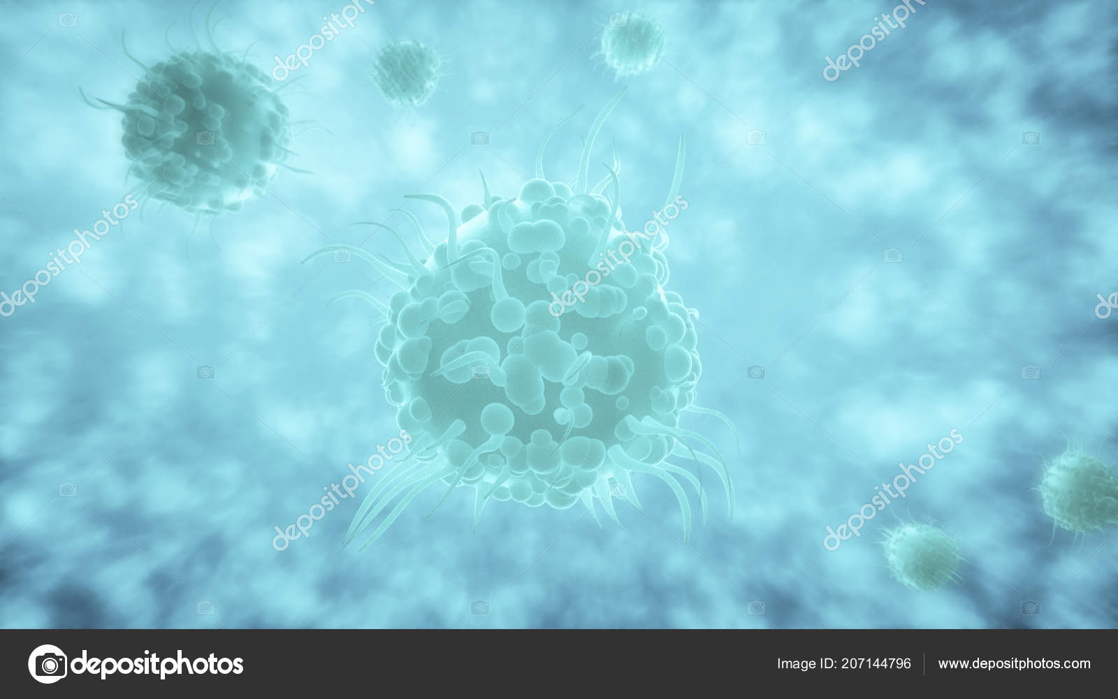 Bacteria Spread Body Infection Immunodeficiency Concept Stock Photo by ...