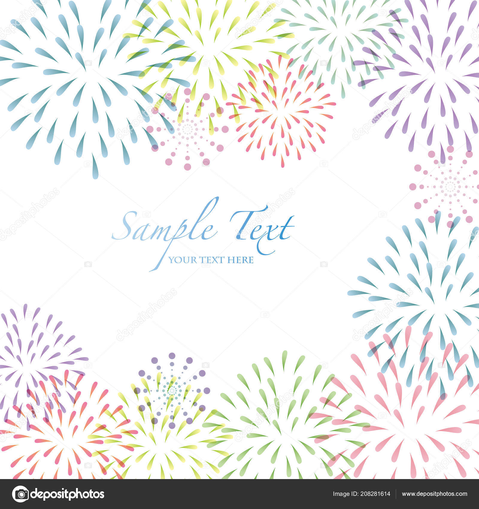 Vector Background Fireworks Stock Vector Image by ©MisaoN #208281614