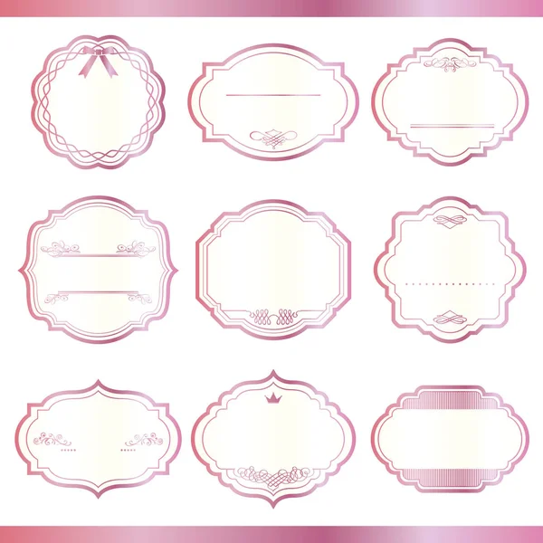 Rótulos rosas Vector Art Stock Images | Depositphotos