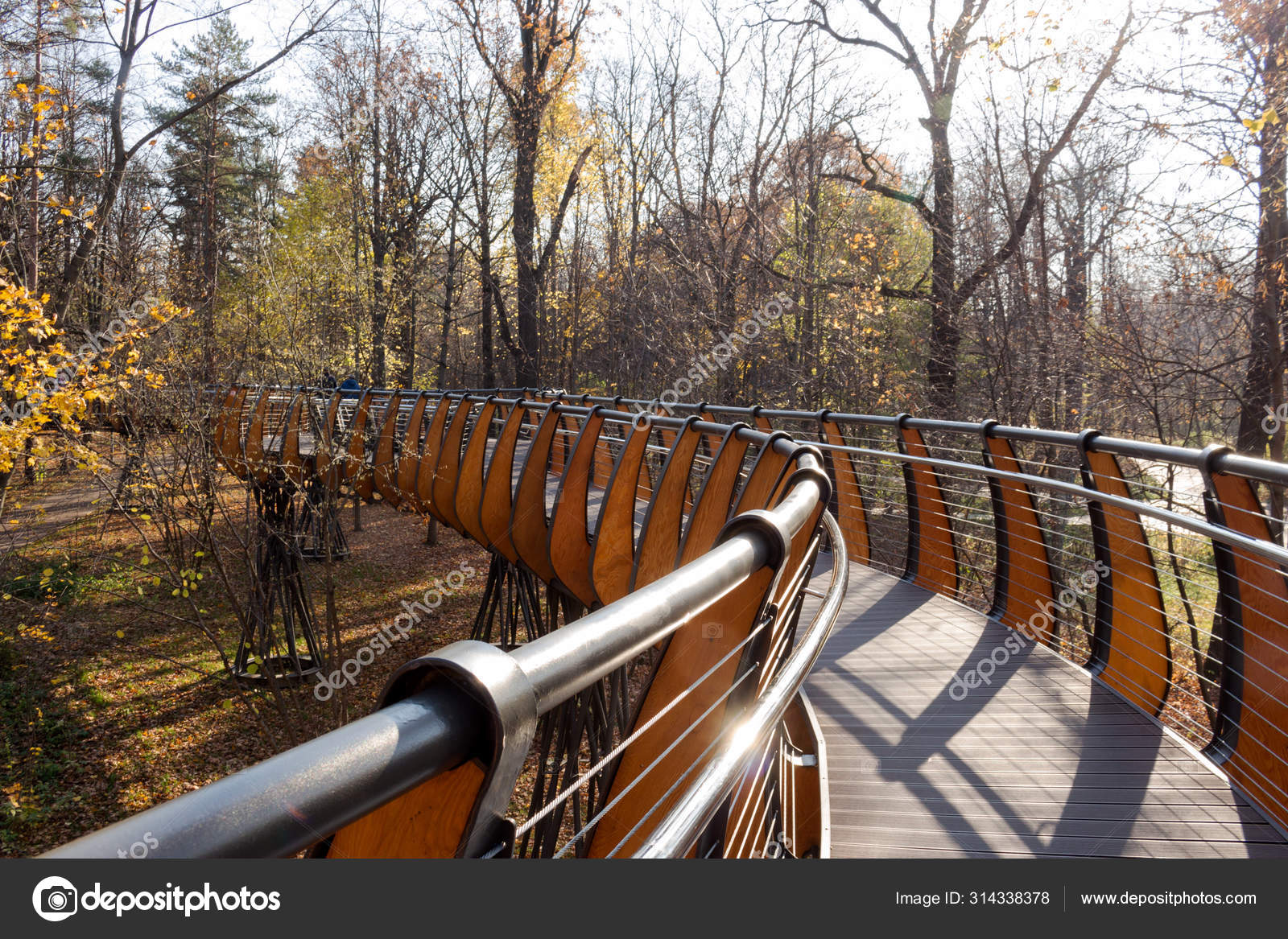 Aerial ecological trail among tree crowns Stock Photo by ©wasnoch 314338378