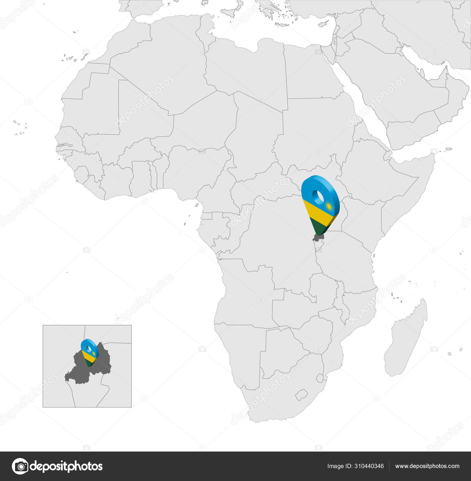 Rwanda Map Of Africa