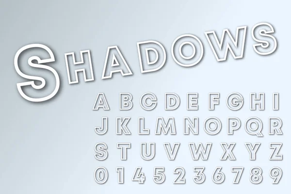 White shadow letters Stock Photos, Royalty Free White shadow letters ...