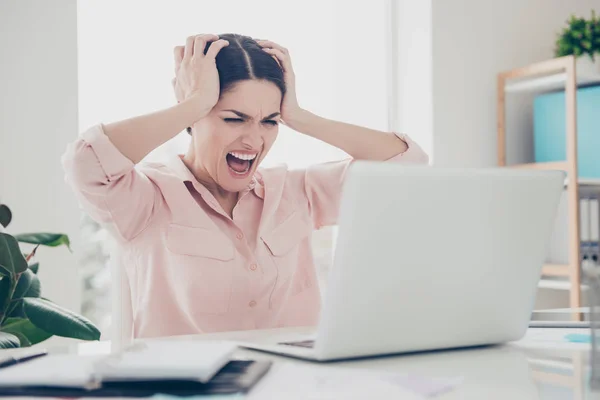 Portrait of irritated secretary, rage financier, mad IT, lawyer ...