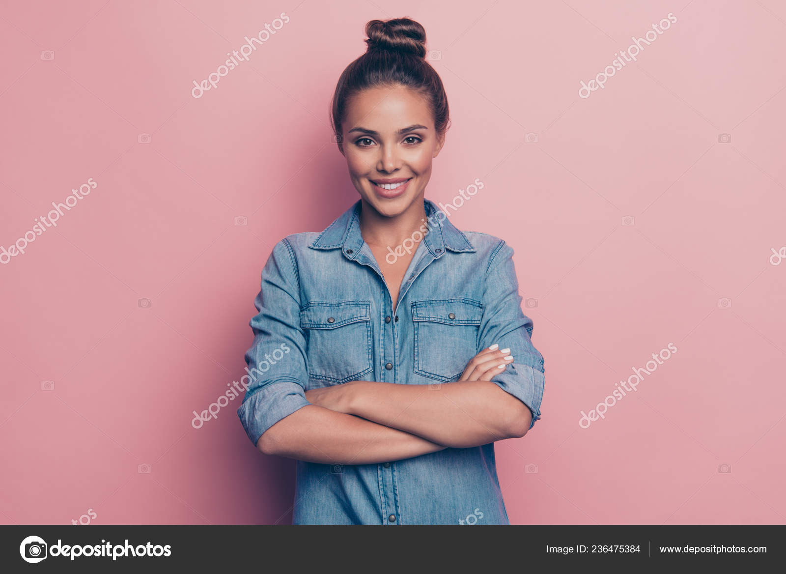 Portrait of her she nice-looking pretty attractive sweet lovable Stock ...